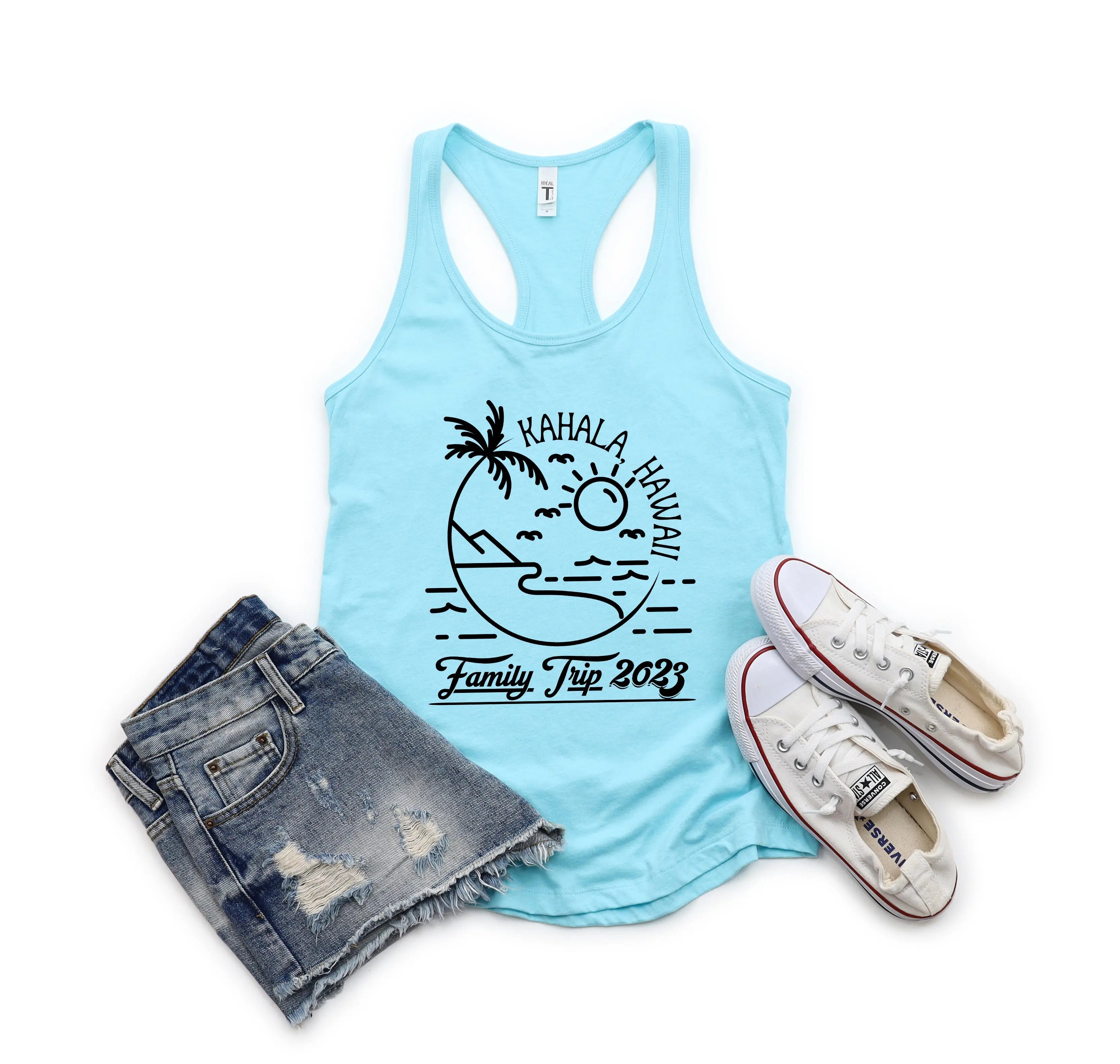 Custom Family Vacation Tank - Beach Matching Tees | Summer 2025